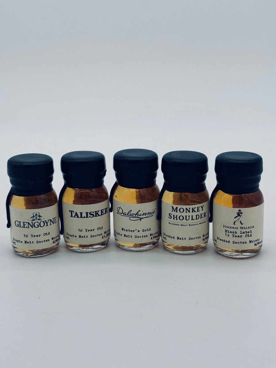 5 whisky Tasting Samples from Drinks by the Dram (5 * 30ml) – Whisky Trade