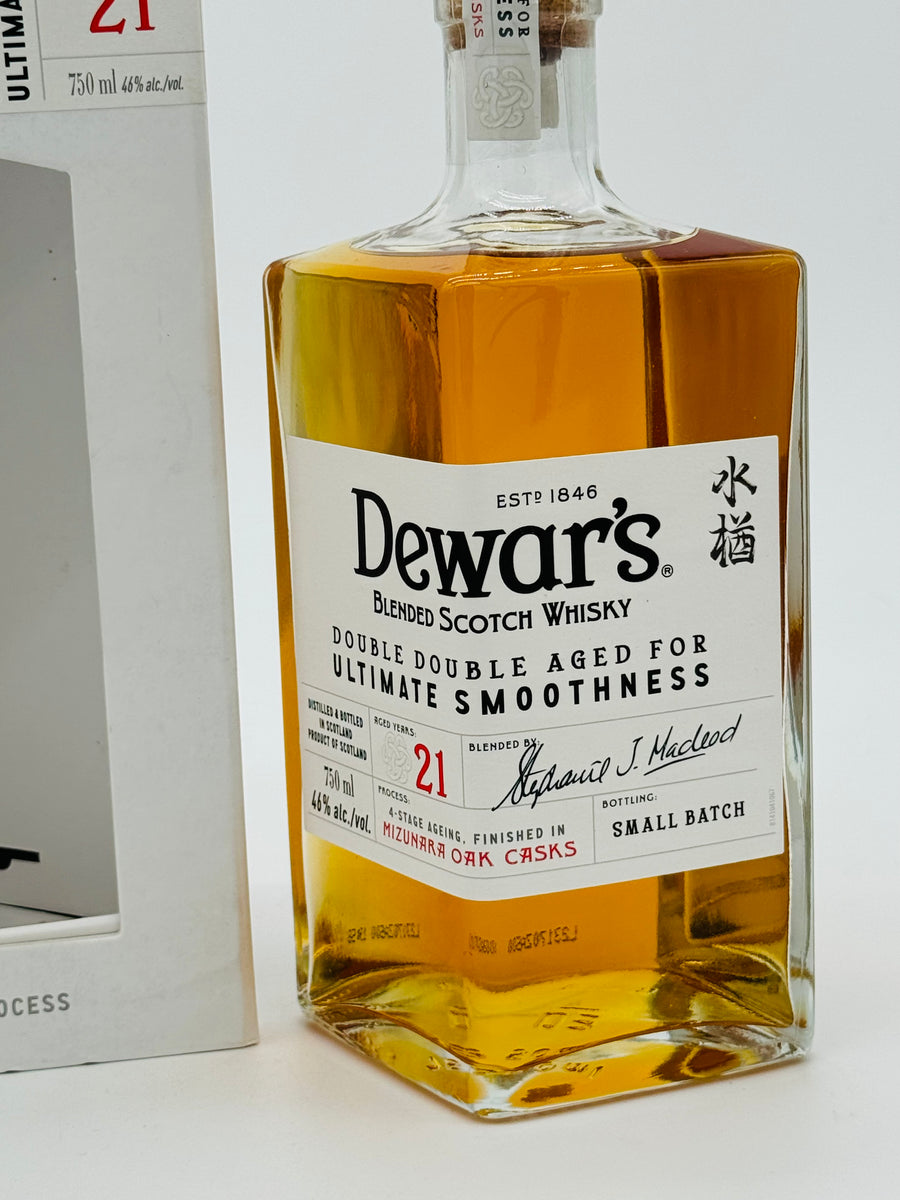 DEWAR'S Double Double 21 Year Old Mizunara Finish Blended Scotch Whisk ...