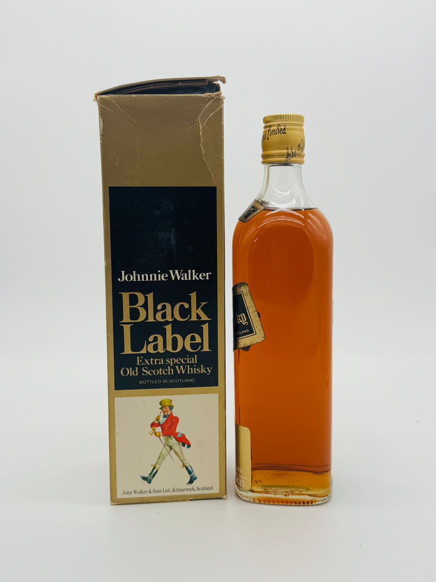 Johnnie Walker Black Label 1960s square bottle 1 Pint 6 Fl Oz (650ml ...