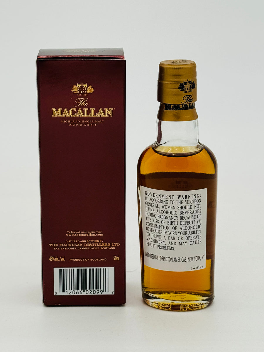 Macallan 12 Year Old Miniatures old version (50ml) – Whisky Trade
