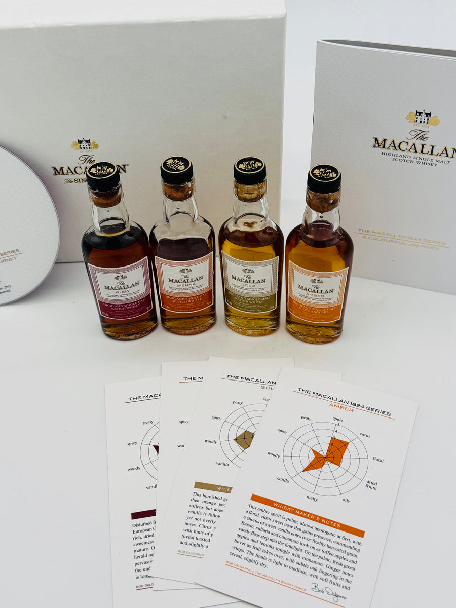 Macallan Gift Box '1824 Series' Set Amber-Gold-Ruby-Sienna (4*50ml) "S ...