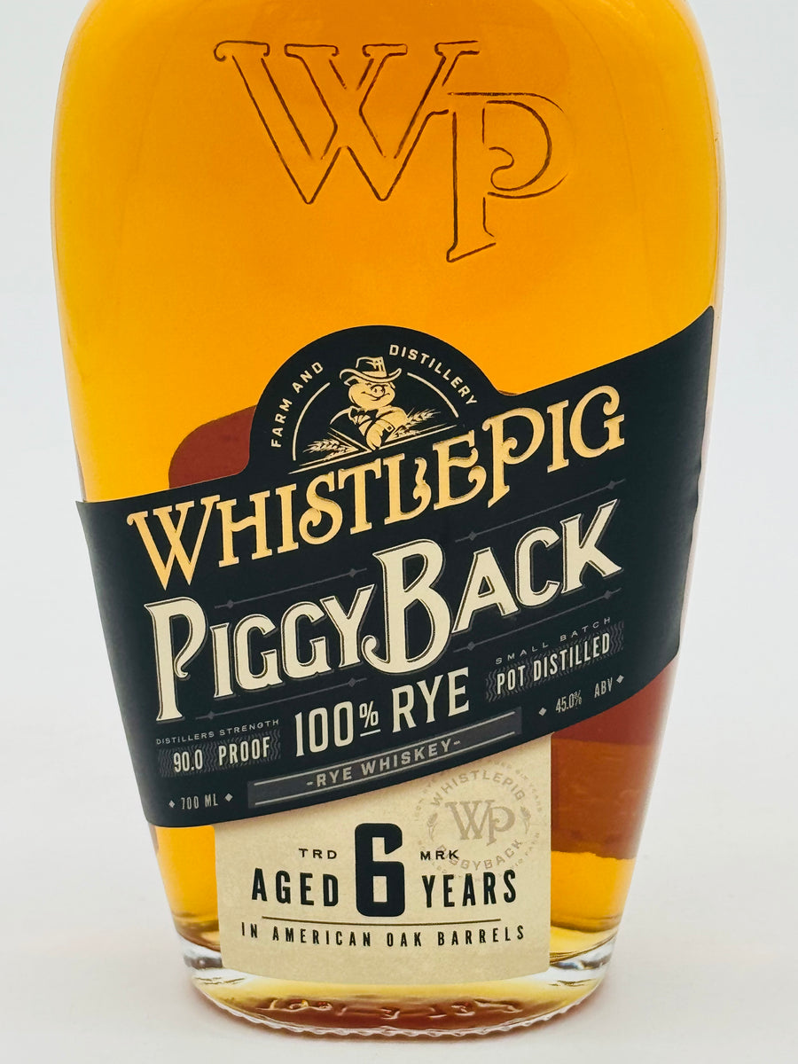 Whistle Pig Piggyback 6 Year Old Rye Whiskey WHA (700ml) – Whisky Trade