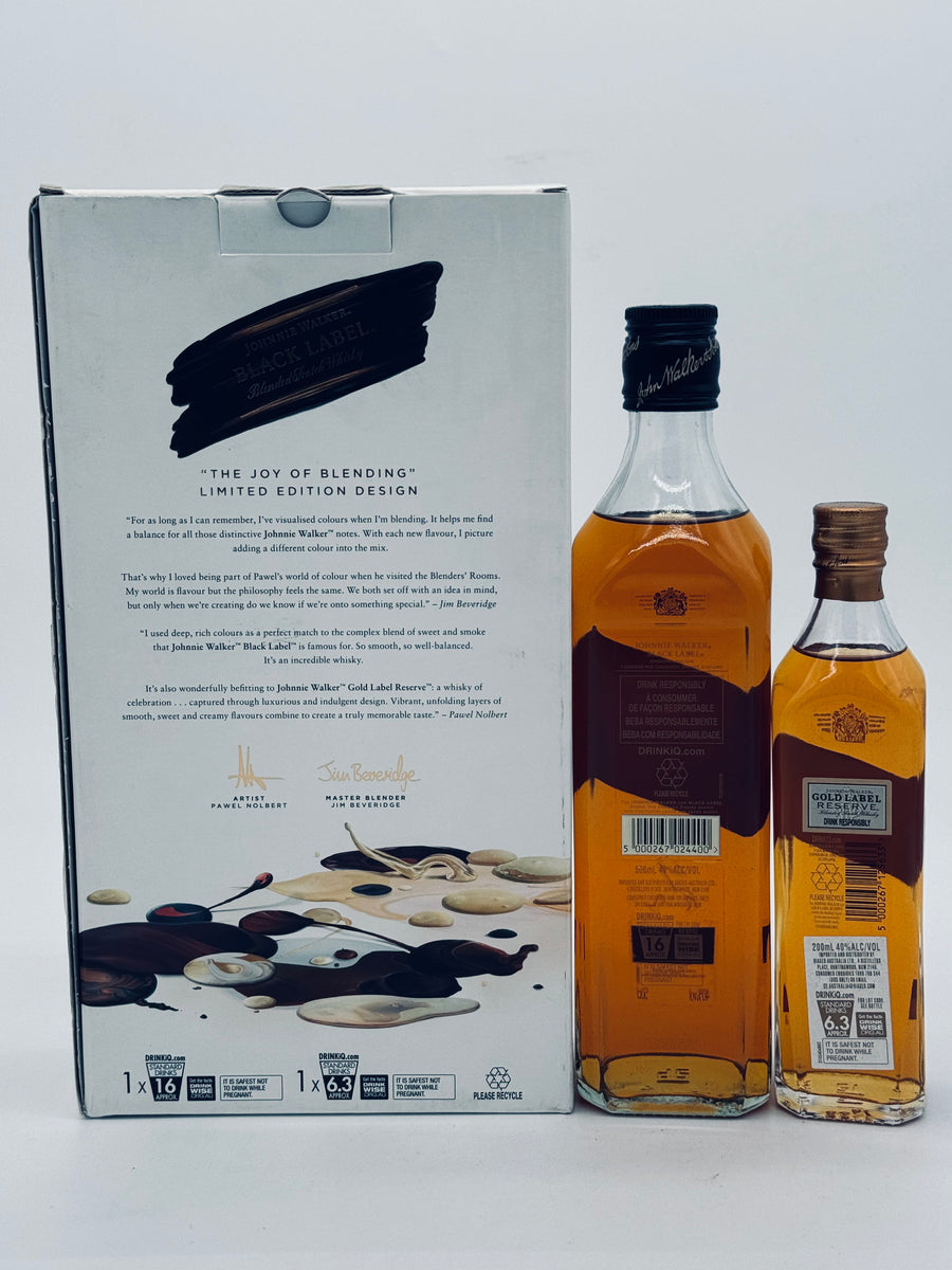 Black label + Gold label set (500ml +200ml) – Whisky Trade