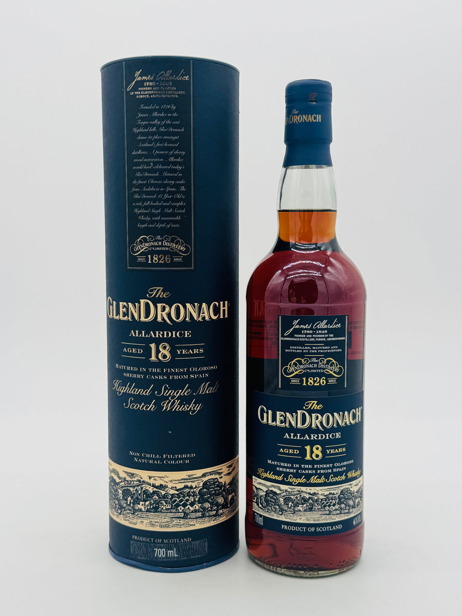 The Glendronach Allardice 18 Year Old Single Malt Whisky 2019 (700ml ...