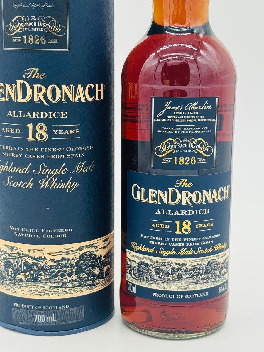 The Glendronach Allardice 18 Year Old Single Malt Whisky 2019 (700ml ...