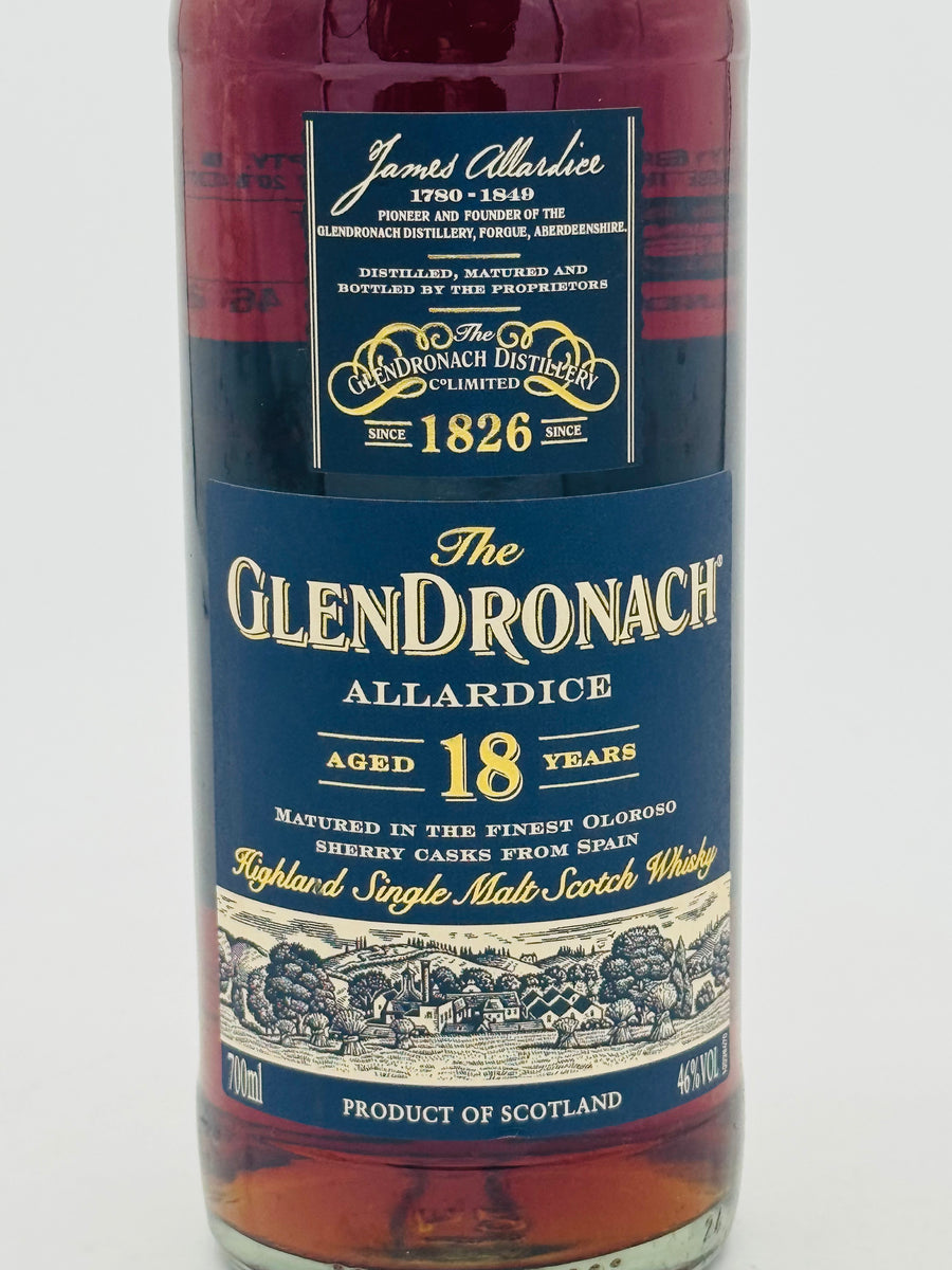 The Glendronach Allardice 18 Year Old Single Malt Whisky 2020 (700ml ...