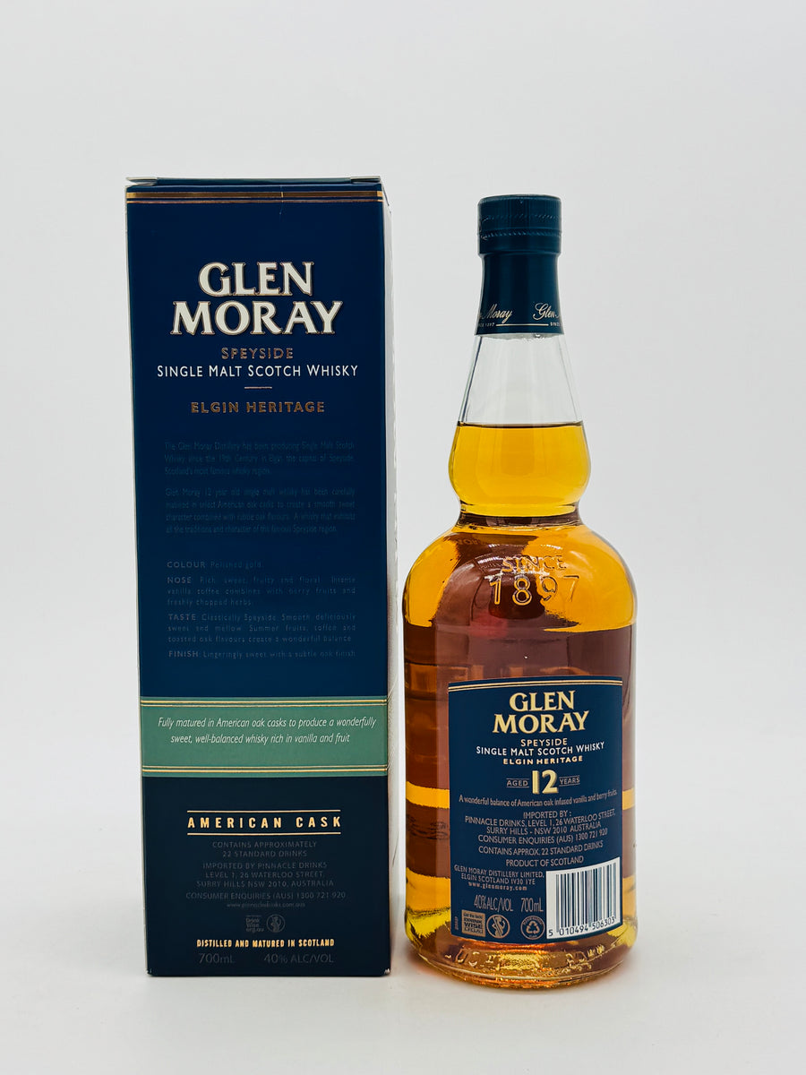 Glen Moray 12 Year Old Single Malt Scotch Whisky (700ml) – Whisky Trade