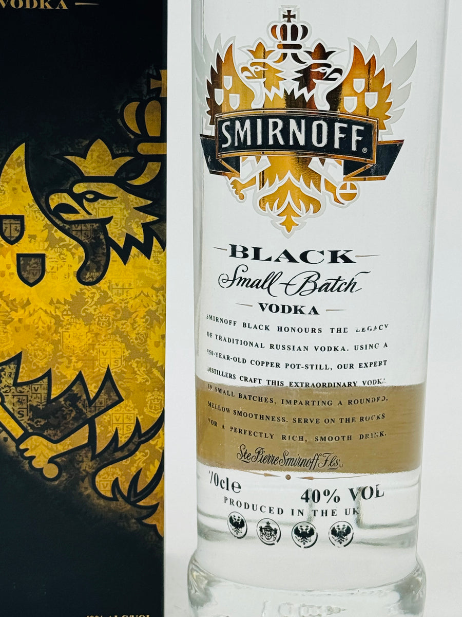 Smirnoff Black Small Batch Vodka (700ml) – Whisky Trade