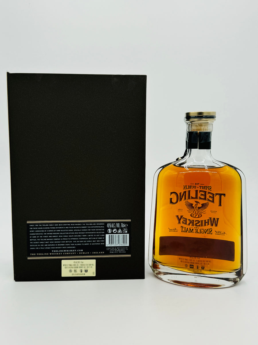 Teeling Whiskey 28 Year Old Vintage Reserve Single Malt / Bourbon & Sa ...