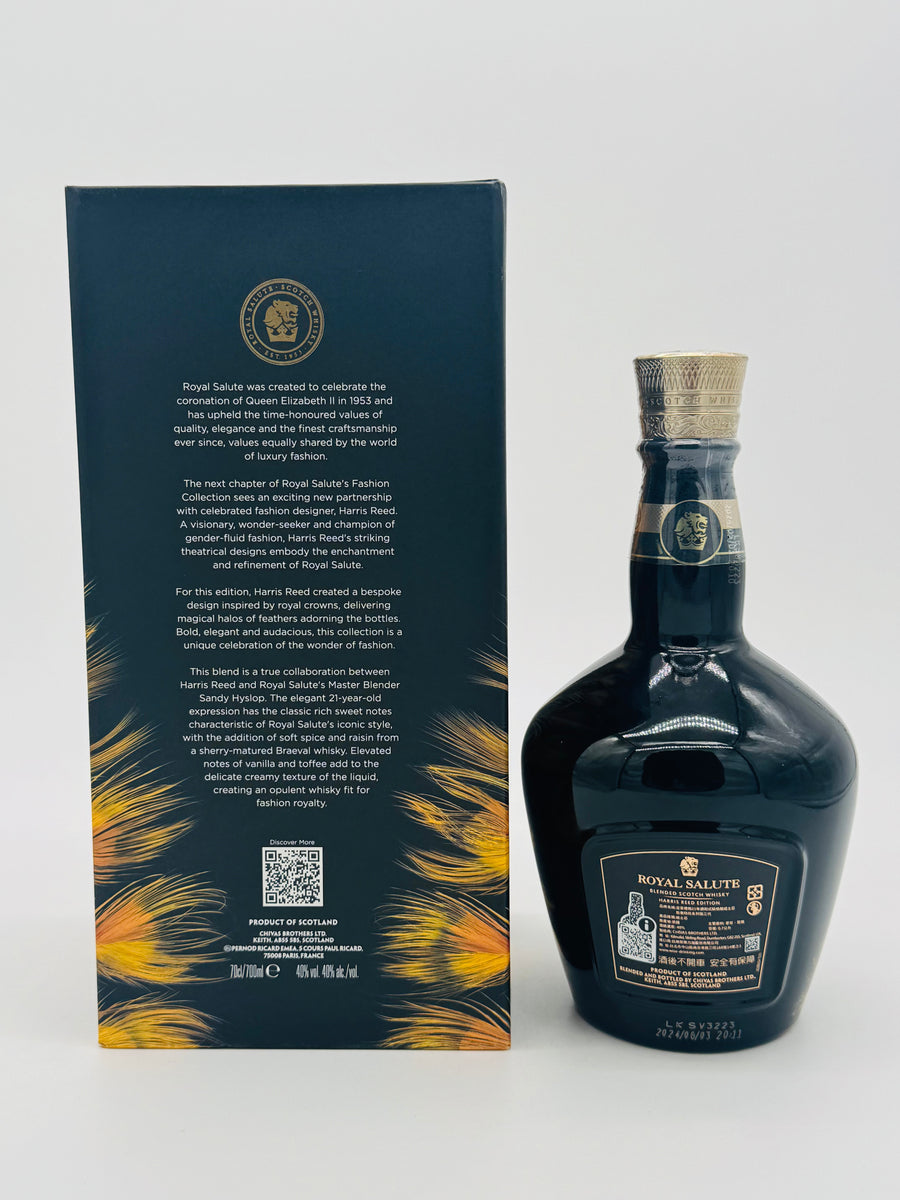 Royal Salute 21 Year Old Harris Reed Edition Gold Flagon (700ml ...