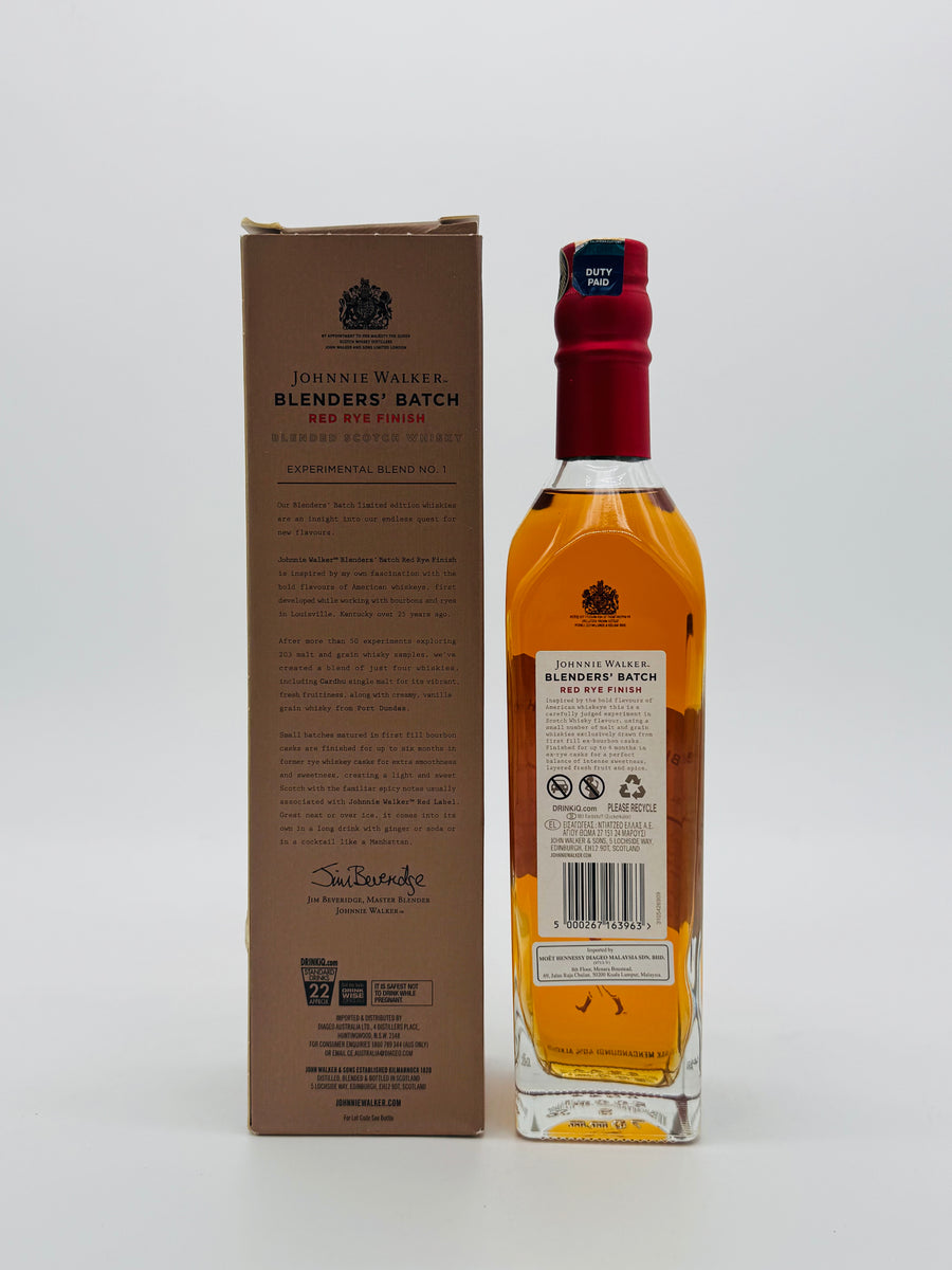 Johnnie Walker Blenders' Batch #1 Red Rye Finish (500ml) – Whisky Trade