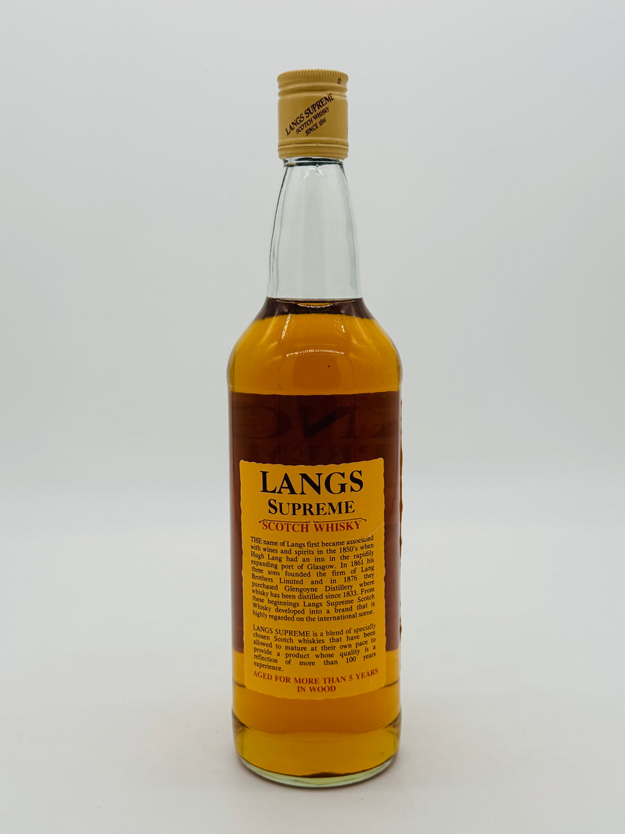 Langs Supreme 1980s (750ml) – Whisky Trade