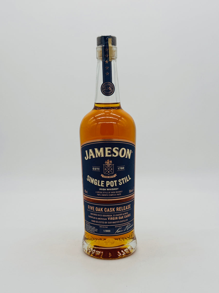 Jameson Single Pot Still - Five Oak Cask Release Whiskey (700ml ...