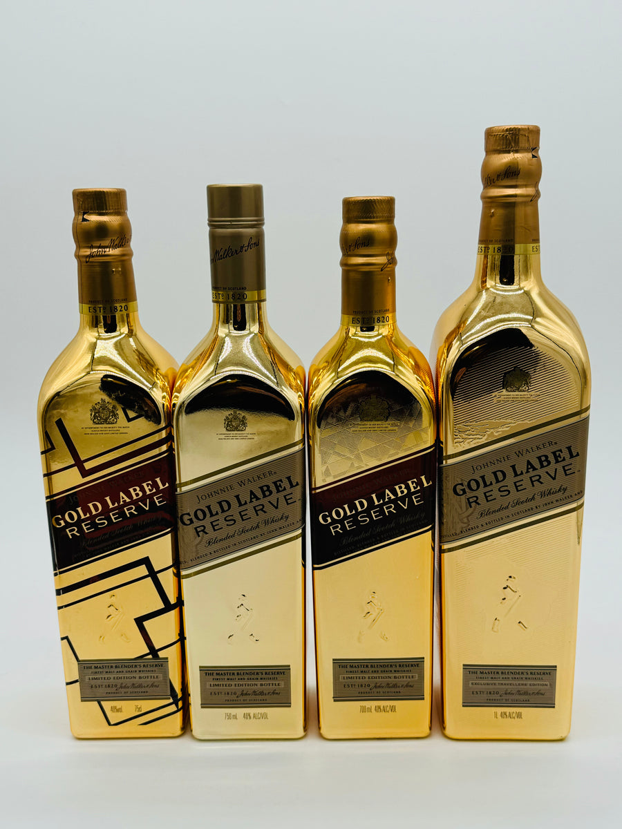 Johnnie Walker Bullion Gold Label Limited Edition set (3*750ml + 1*100 ...