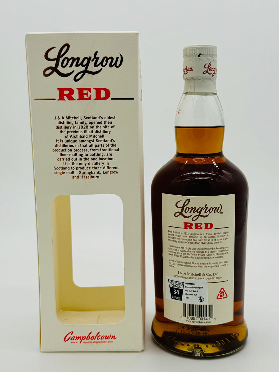 Longrow Red 10 Year Old Refill Malbec (700ml) – Whisky Trade