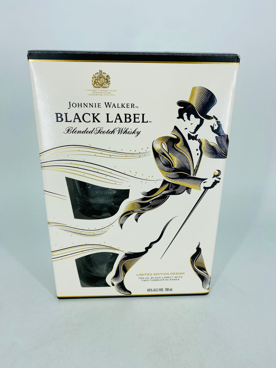 Johnnie Walker Black Label & Glass Gift Pack (700ml) – Whisky Trade