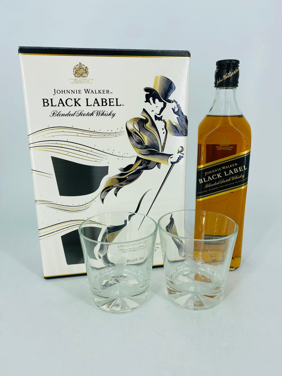 Johnnie Walker Black Label & Glass Gift Pack (700ml) – Whisky Trade